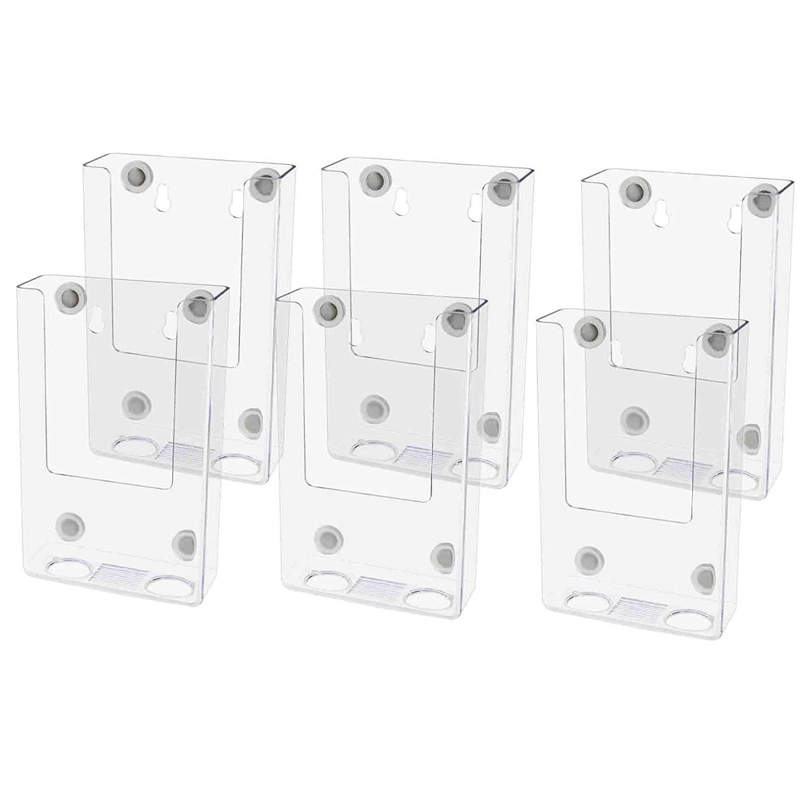 6 Pack Magnetic Trifold Holder Holds 4 Inch Wide Printed Materials ...