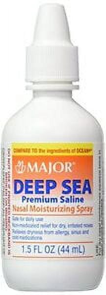 6 Pack Major Deep Sea Premium Saline Nasal Moisturizing Spray 1.5 Oz ...
