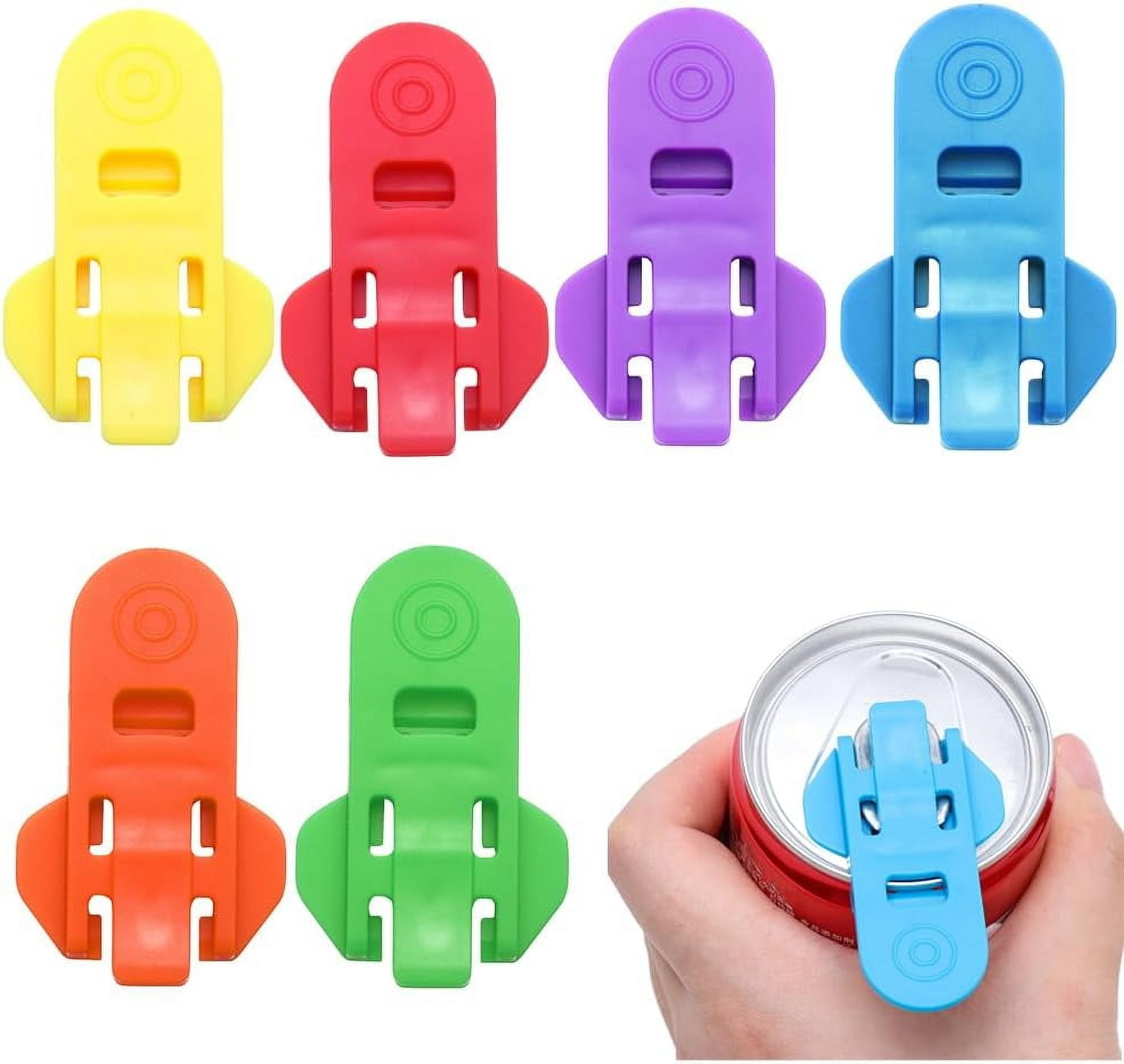 6 Pack Manual Easy Can Opener, 2025 New Soda Beer Leakproof Cans Top ...