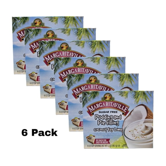 (6 Pack) Margaritaville Sugar Free Pudding and Pie Filling Coconut Key ...
