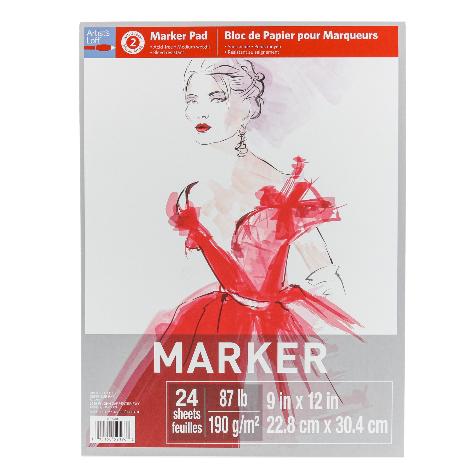 6 Pack: Marker Paper Pad by Artist's Loft™ - 9" x 12" - Walmart.com