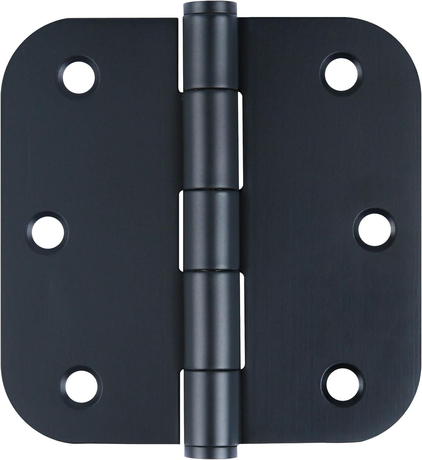 6 Pack Matte Black Door Hinges, Stainless Steel Hinges 3.5 x 3.5 Inch ...