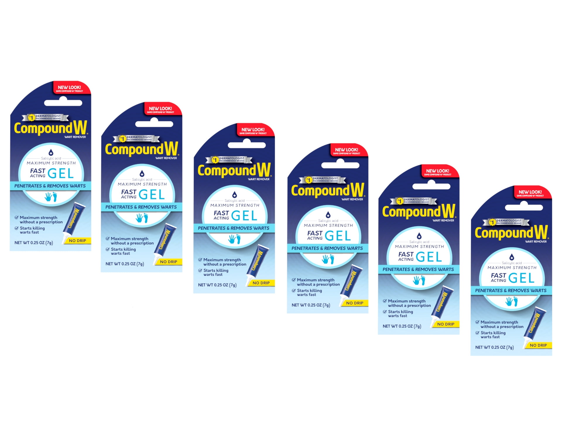 6 Pack - Maximum Strength, Fast-Acting Gel 0.25 oz - Walmart.com