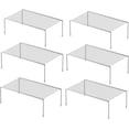 6 Pack Medium (13 x 9. 4 Inch) Cabinet Storage Shelf Rack, Rustproof ...