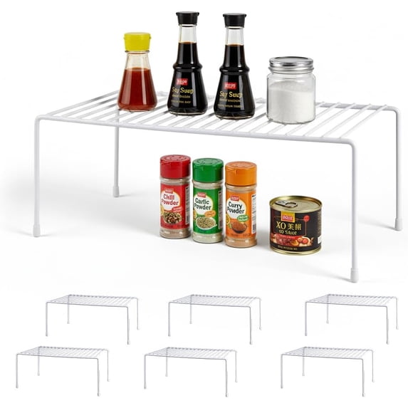 6-Pack Medium (13x8.5inch) Kitchen Organizer Rack, Kitchen Shelves for ...