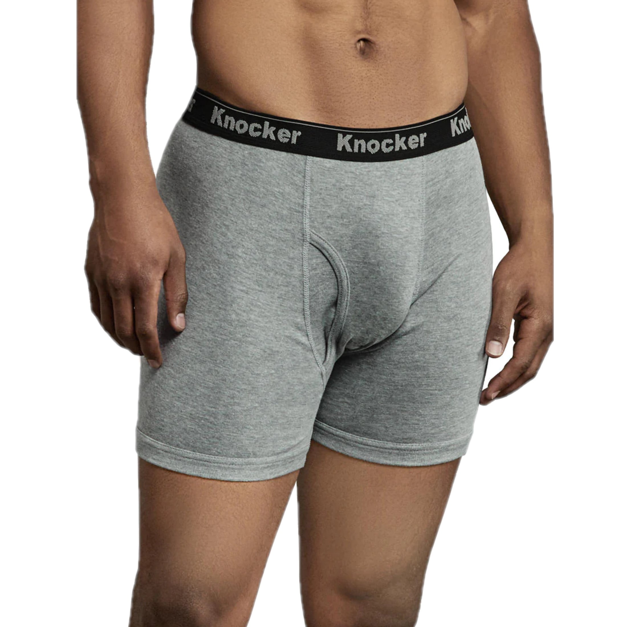 6-Pack Men's 100% Cotton Color Boxer Briefs, Black/Grey, 3XL - Walmart.com