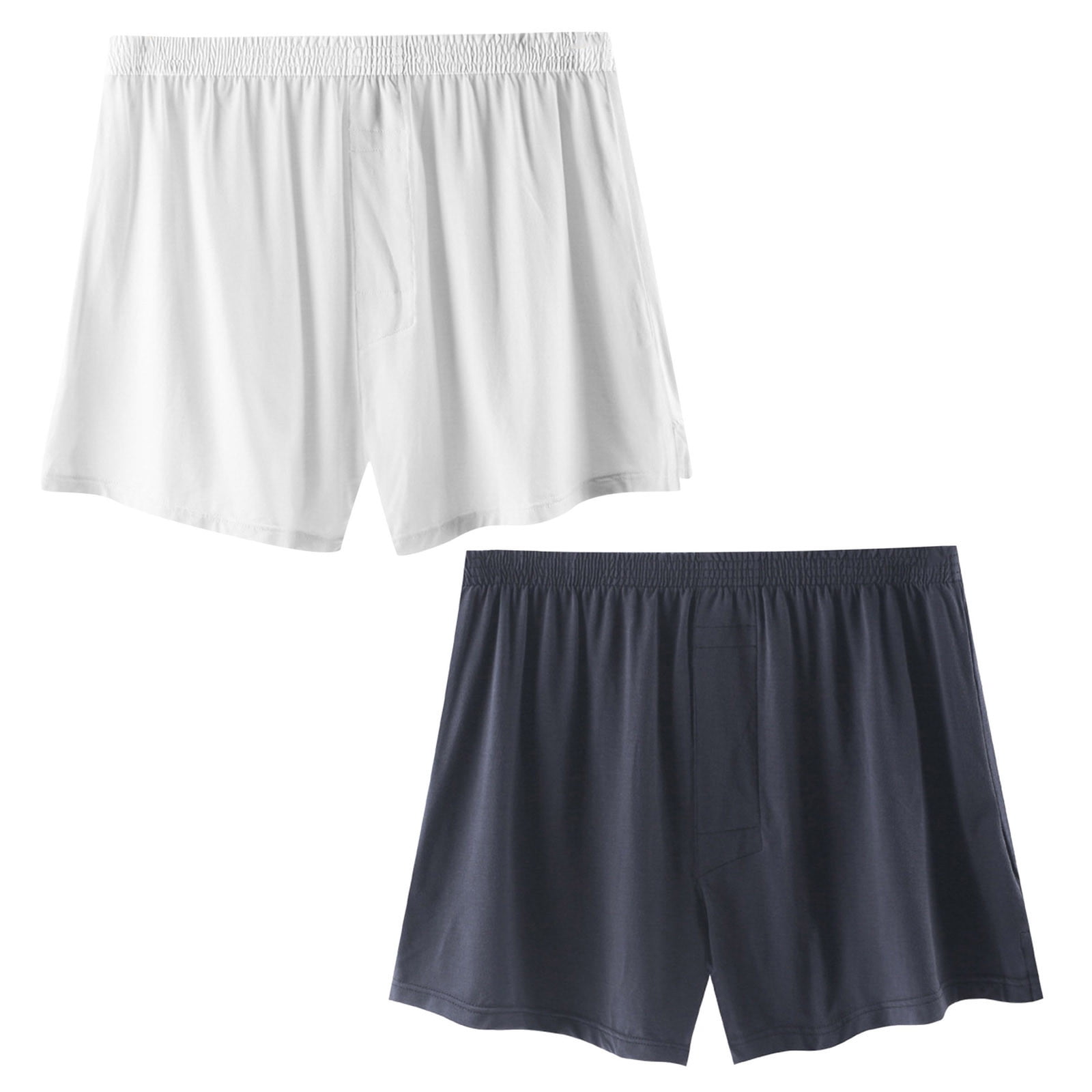 6 Pack Men's Underwear Boxer Briefs Home Wear Breathable Pajama Shorts ...
