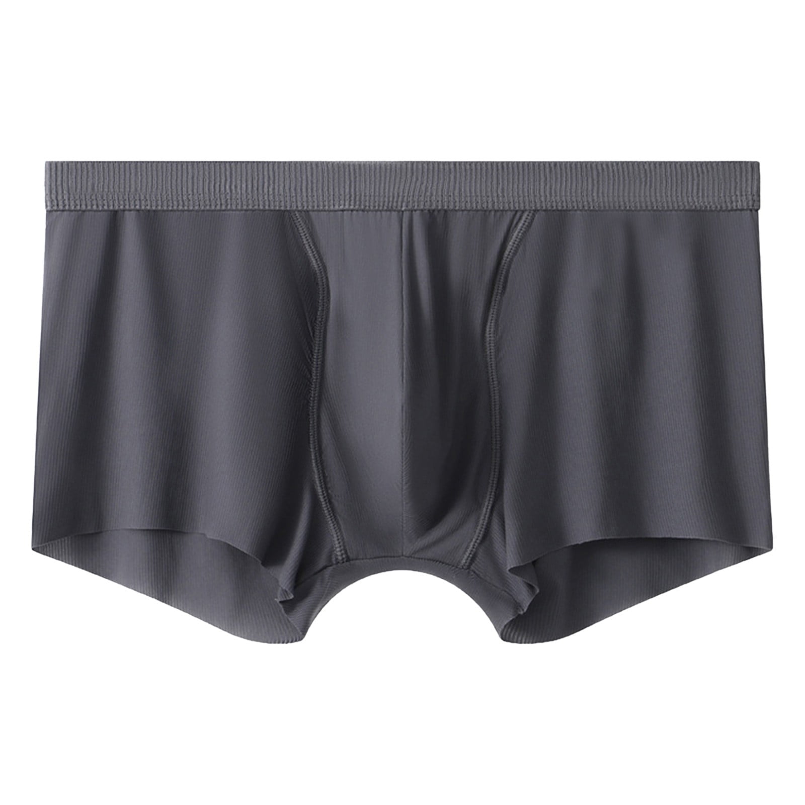 6 Pack Mens Underwear Boxer Briefs Ice Silk Thin Breathable Seamless ...