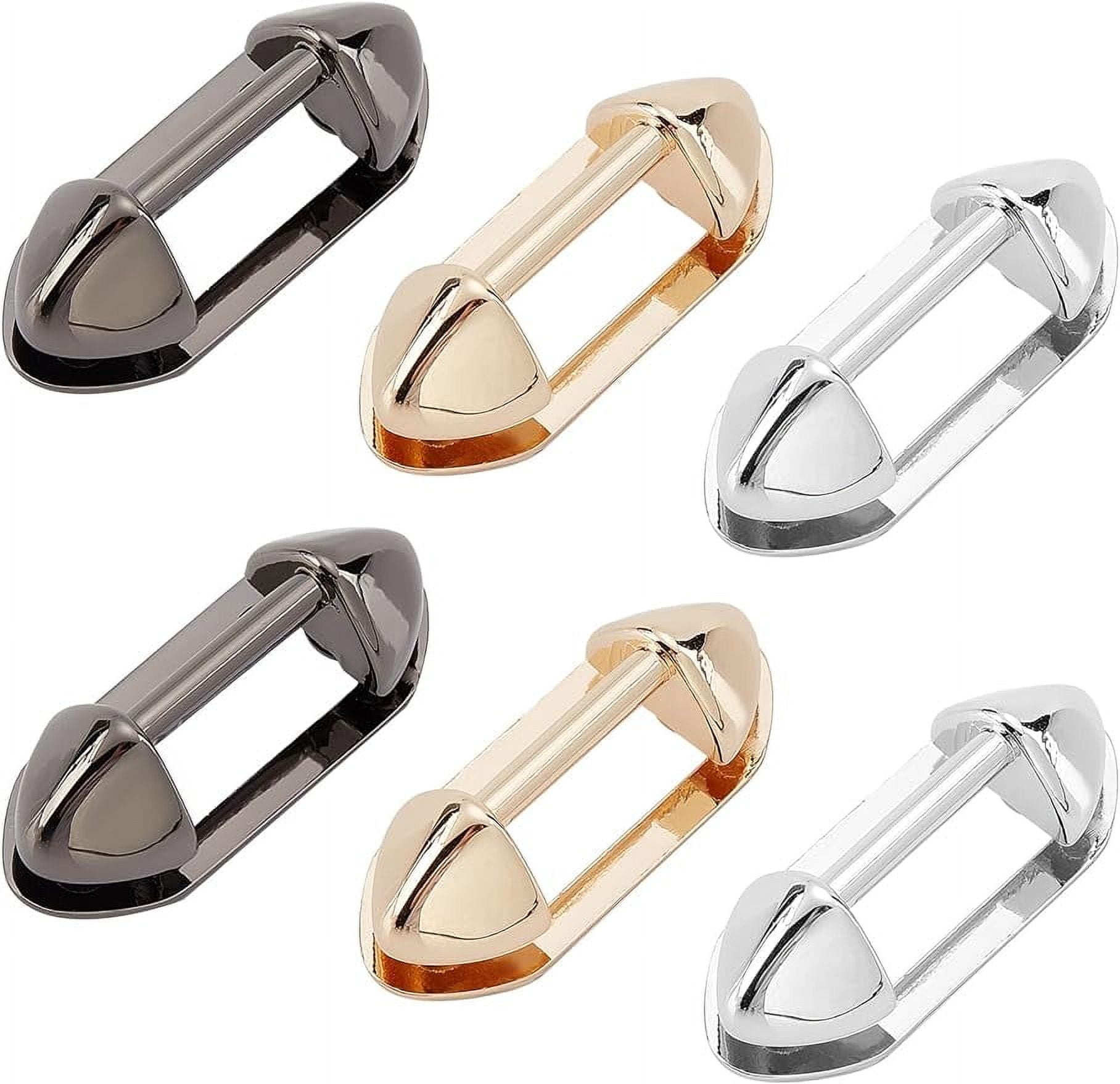 6 Pack Metal Side Clip Buckles for Bag 3 Colors Arch Handbag Suspension ...
