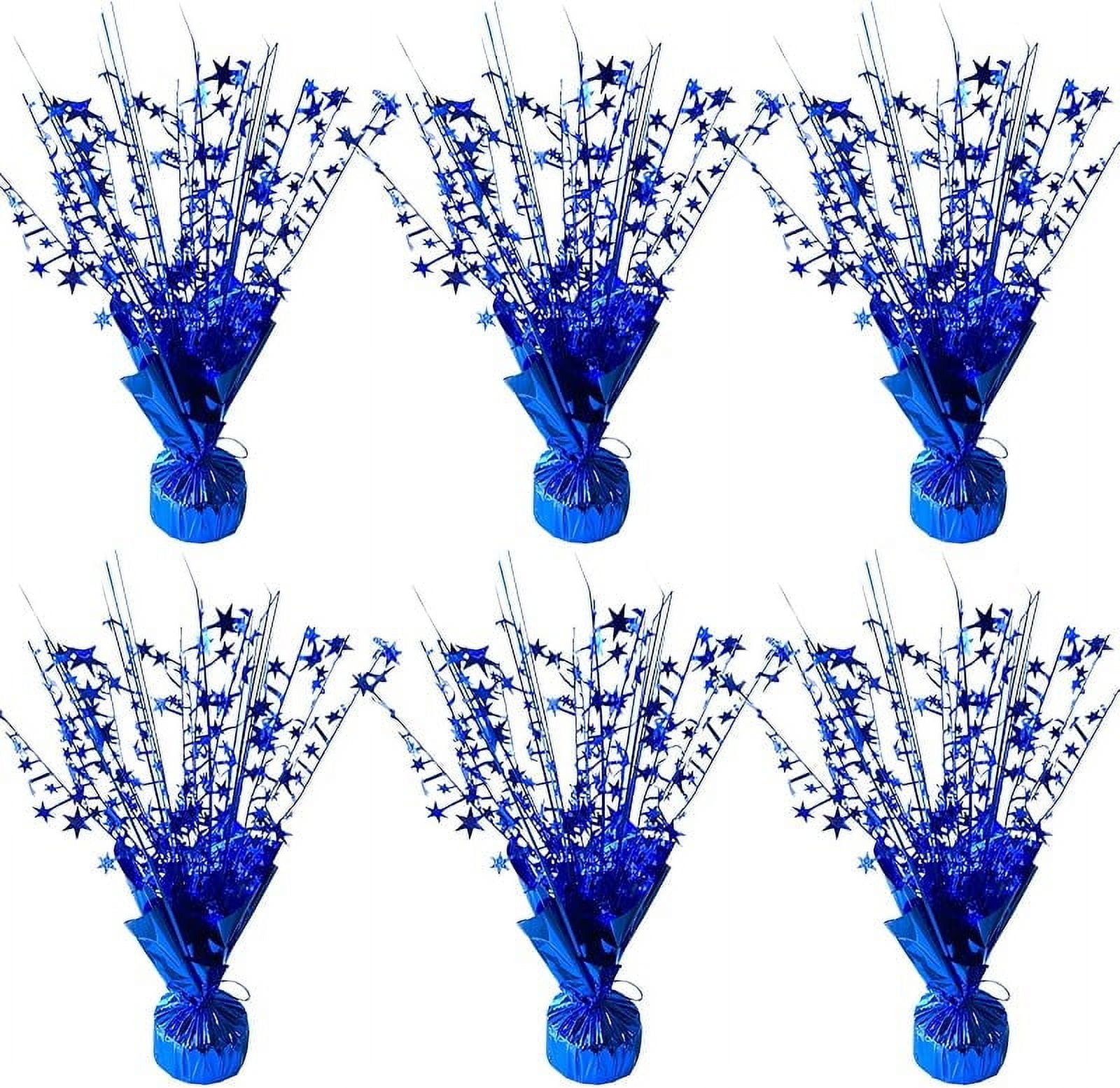 6 Pack Metallic Foil Spray Centerpiece Star Table Decoration Burst ...