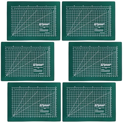6 Pack Metric Self Healing Cutting Mats, 22cm x 30cm (11.81" x 8.66 ...