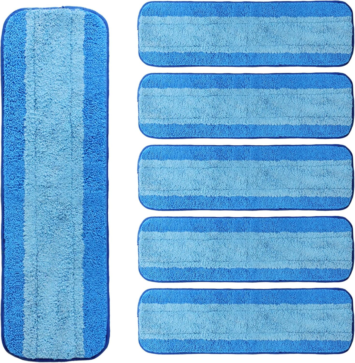 6-Pack Microfiber Deep Cleaning Pad Compatible with 18 Inch Bona Family ...