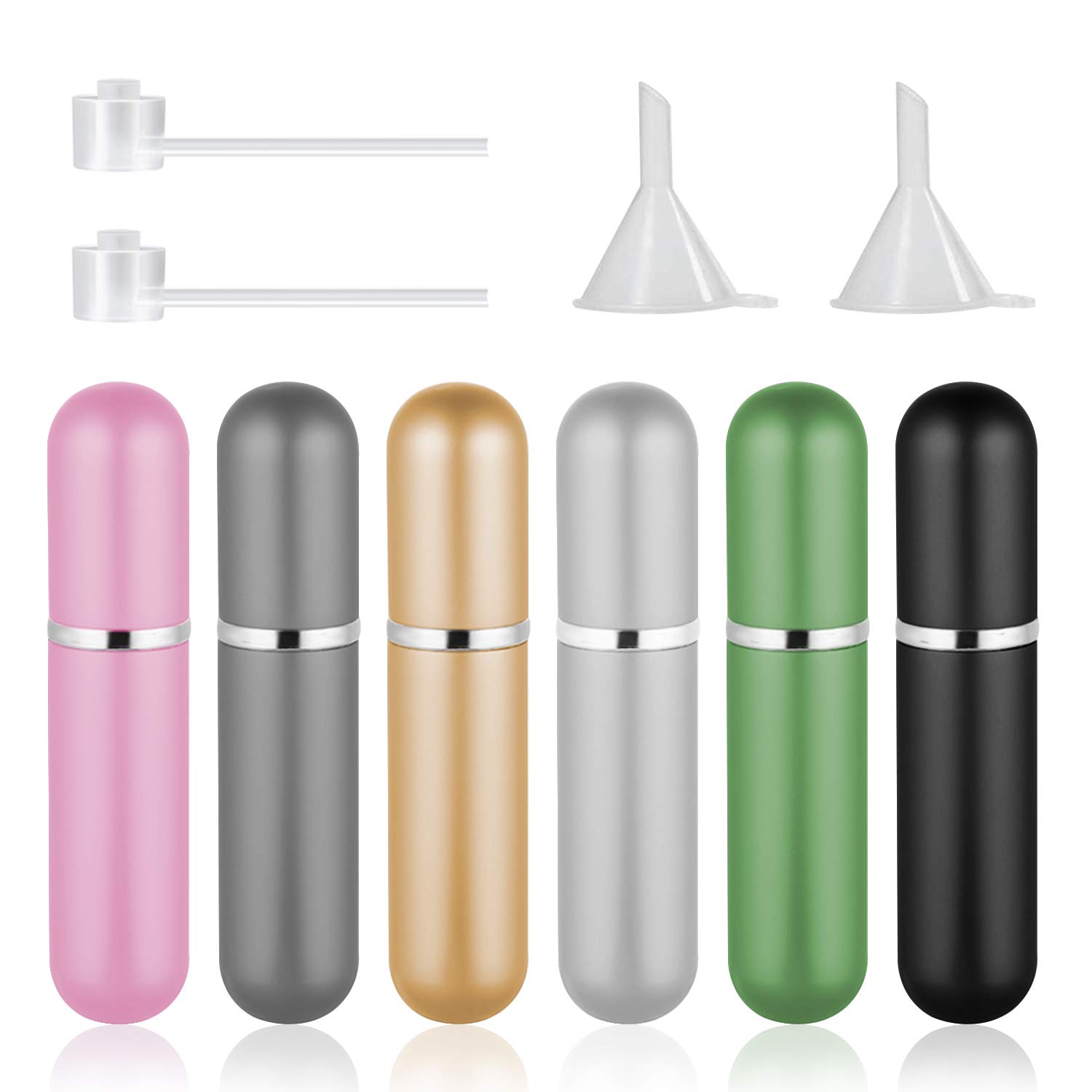 6 Pack Mini Refillable Perfume Atomizer Bottle,Empty Spray Bottle in 5 ...