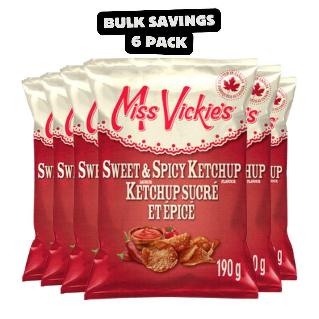 [6-Pack] Miss Vickie's Cooked Potato Chips Sweet & Spicy Ketchup ...