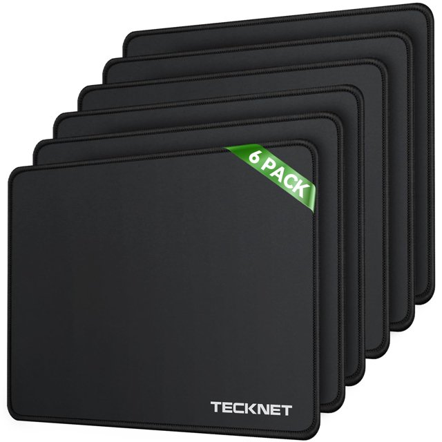 6 Pack Mouse Pad with Anti-fray Stitching, Waterproof Surface & Non ...