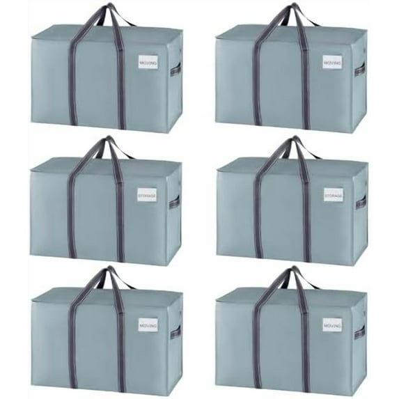 6 Pack Moving Bags, Heavy Duty, Moving Boxes Alternative, Packing ...