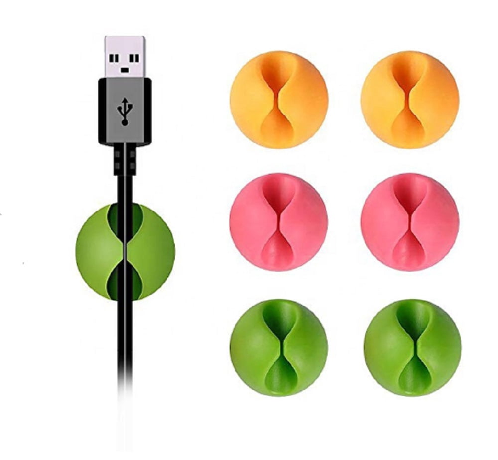 6-Pack Multi-Purpose Cable Reel Organizers - Desktop Charger Clip ...