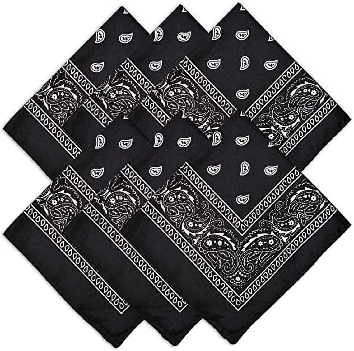 6 Pack Multi-Purpose Multi-Color Bandanas Head Band Scarf Protection ...
