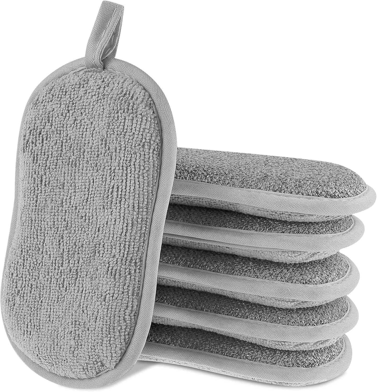 6 Pack Multipurpose Dish Scrubber Sponges, Non Scratch Sponge ...