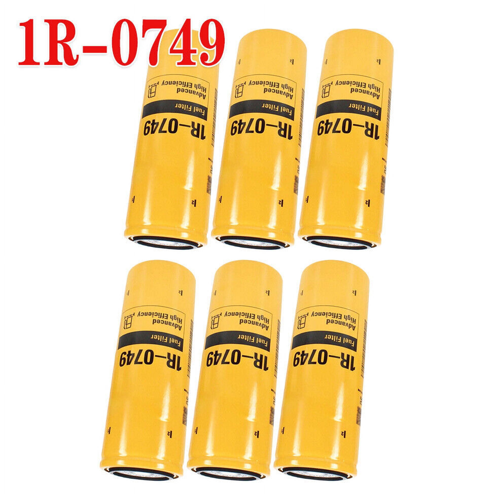 6 Pack NEW 1R-0749 FUEL FILTER FIT FOR CAT / CATERPILLAR 1R0749 BF7587 ...