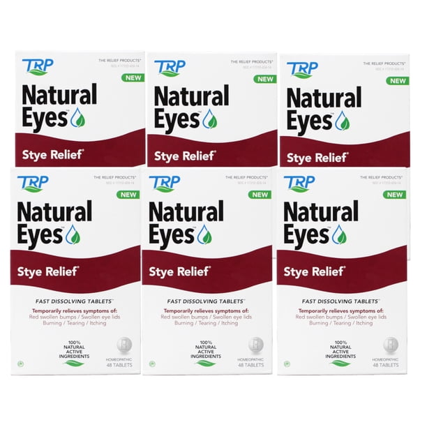 6 Pack - Natural Eyes, Stye Relief Tablets, Temporarily Relieves ...