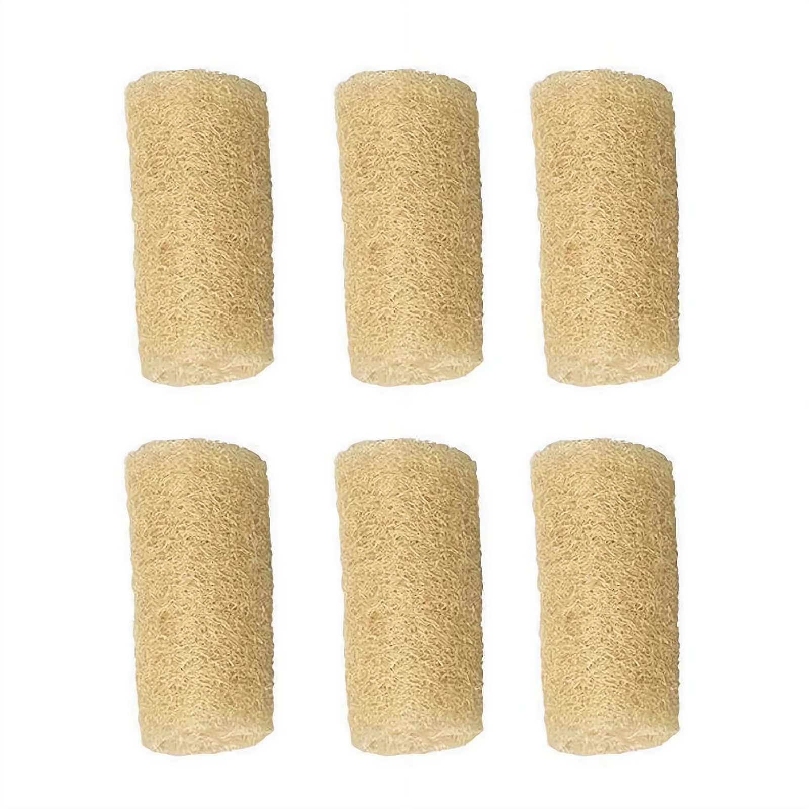 6 Pack Natural Loofah Sponges, Odor-Free Biodegradable Dishwashing ...