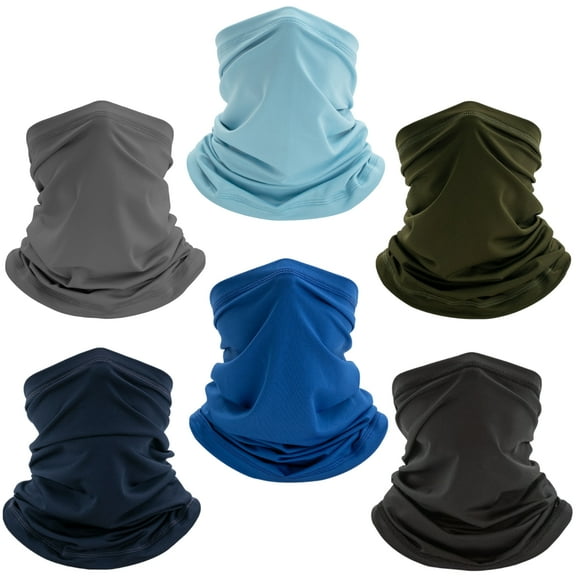 2 Packs Neck Gaiter Face Mask Scarf Gator Sun Cooling Balaclava Bandana ...