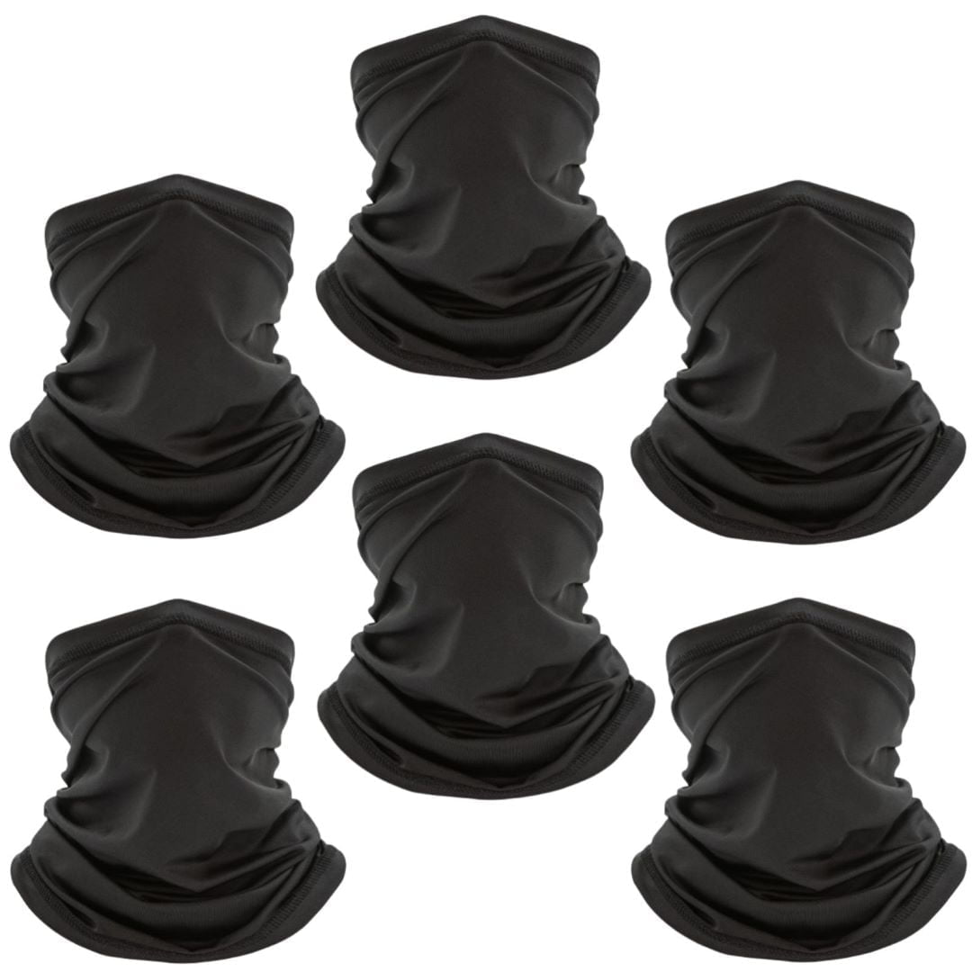 6 Pack Neck Gaiter Balaclava Bandana Gator Face Mask Scart Cover ...