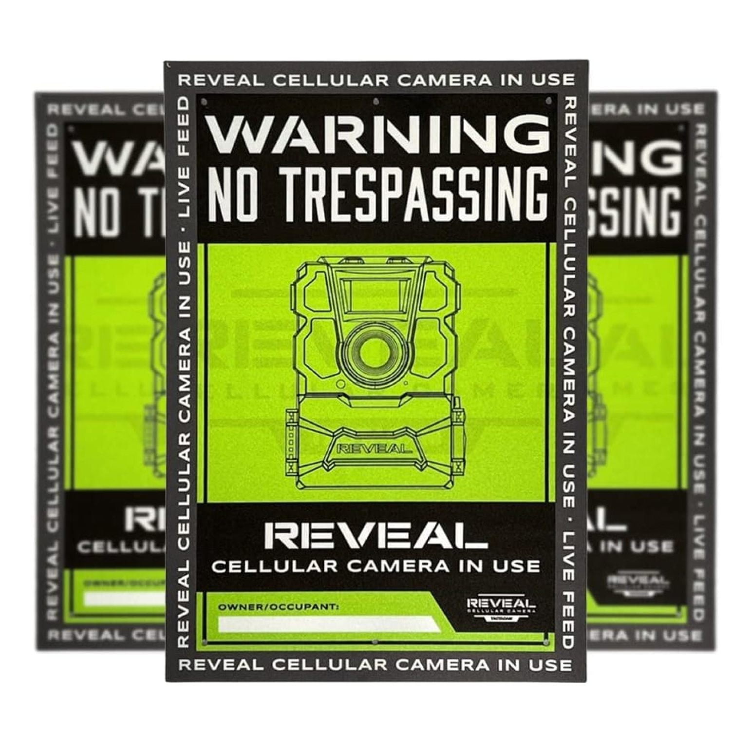 6 Pack No Trespassing Signs High Visibility Durable Monitored by ...