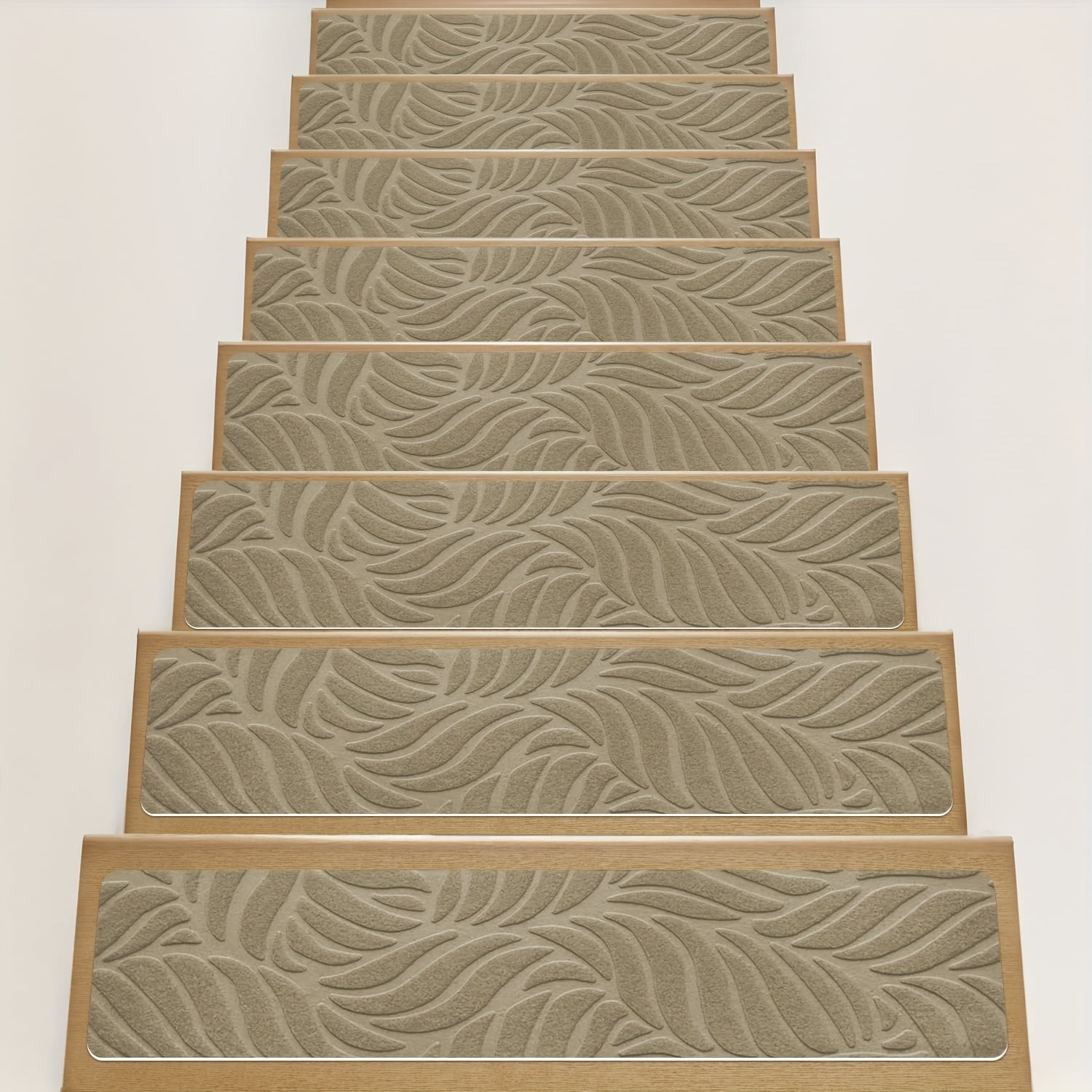 6-Pack Non-Slip Carpet Stair Treads for Wooden Steps - Reusable ...