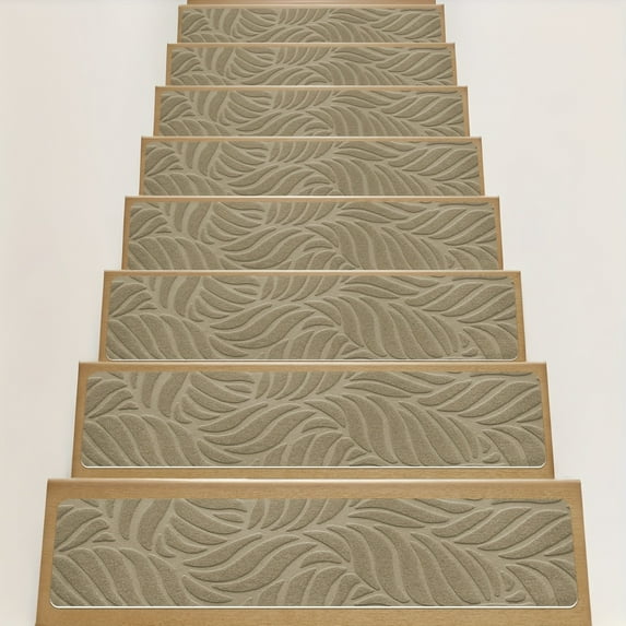 6-Pack Non-Slip Carpet Stair Treads for Wooden Steps - Reusable ...