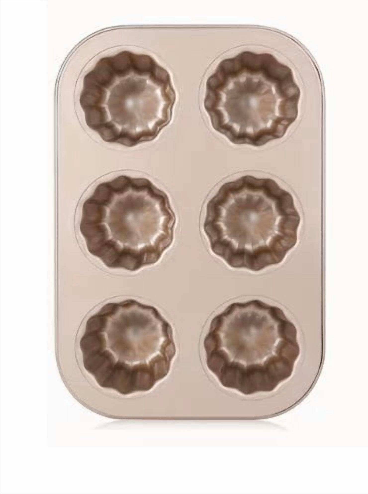 6-Pack Non-Stick Angel Bell Cake Molds for Mousse, Pudding, and ...