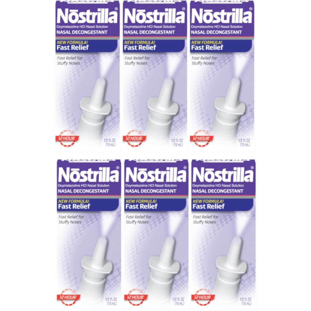Nostrilla Nasal Decongestant Spray, 15 ml, 12 Hour Relief - Walmart.com