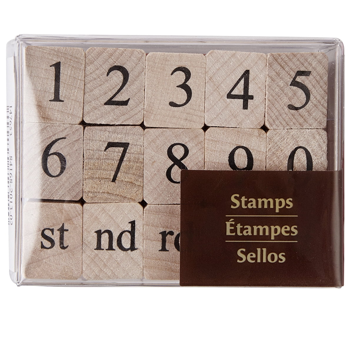 Recollections Numbers Wood Stamp Set, 6 Pack - Walmart.com