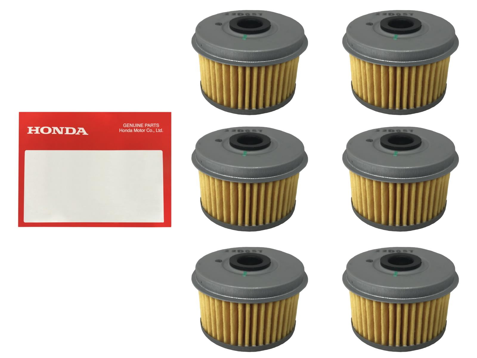 6 Pack OEM Honda Oil Filter 15410-KYJ-902 Replaces (15410-KYJ-901 ...