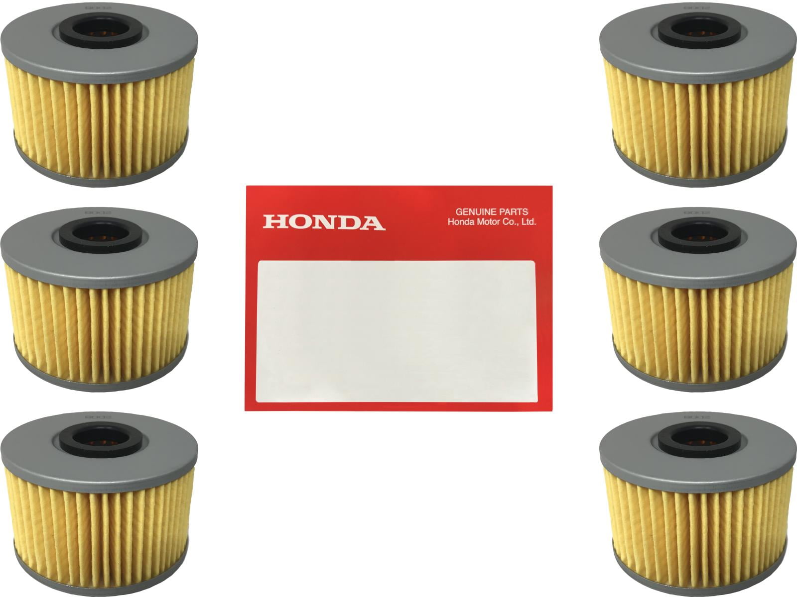 Honda Oil Filter 15412-HP7-A01, 6 Pack, Fits Pioneer 1000, Talon ...