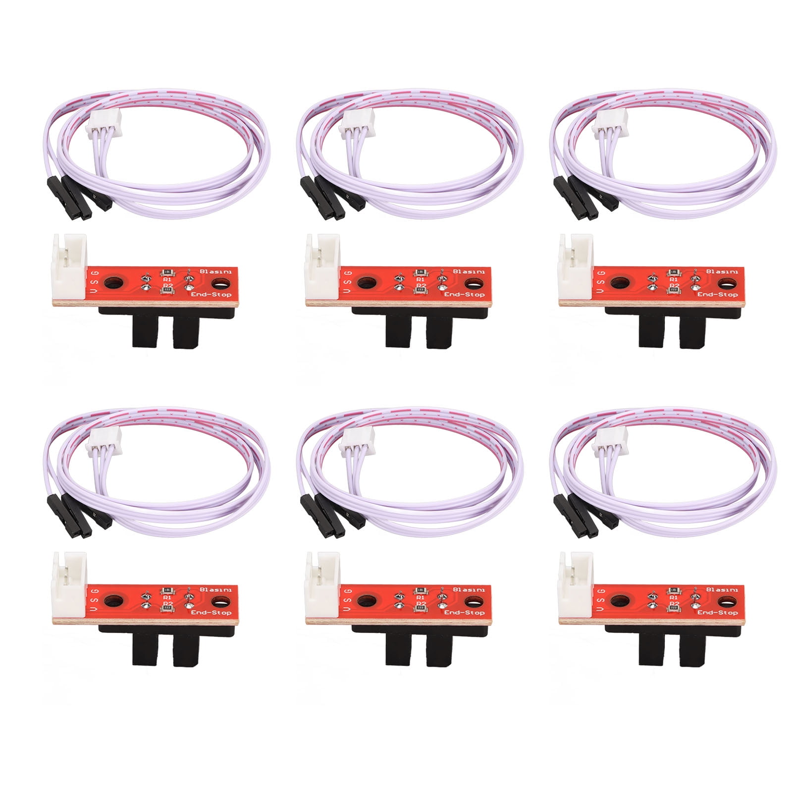 6-Pack Optical Endstop, 3D Printer Mechanical Switch, Sensitive Noise-Free, 5V, 3D Printing ...