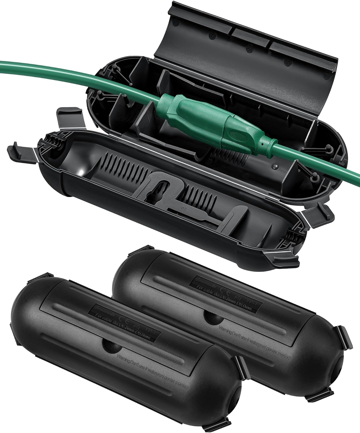 6-Pack Outdoor Extension Cord Safety Covers, Watertight Enclosure with ...