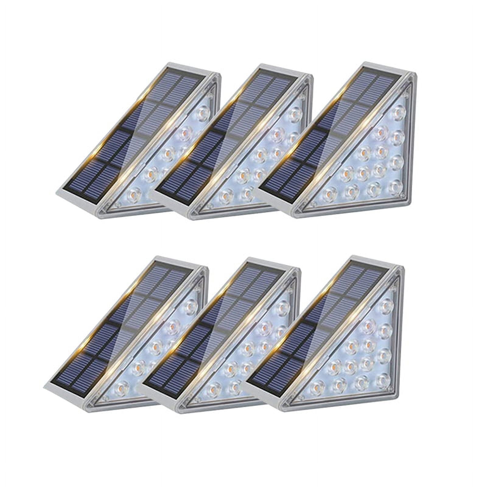 6 Pack Outdoor Stair Lights,Solar Step Lights Waterproof LED Step ...