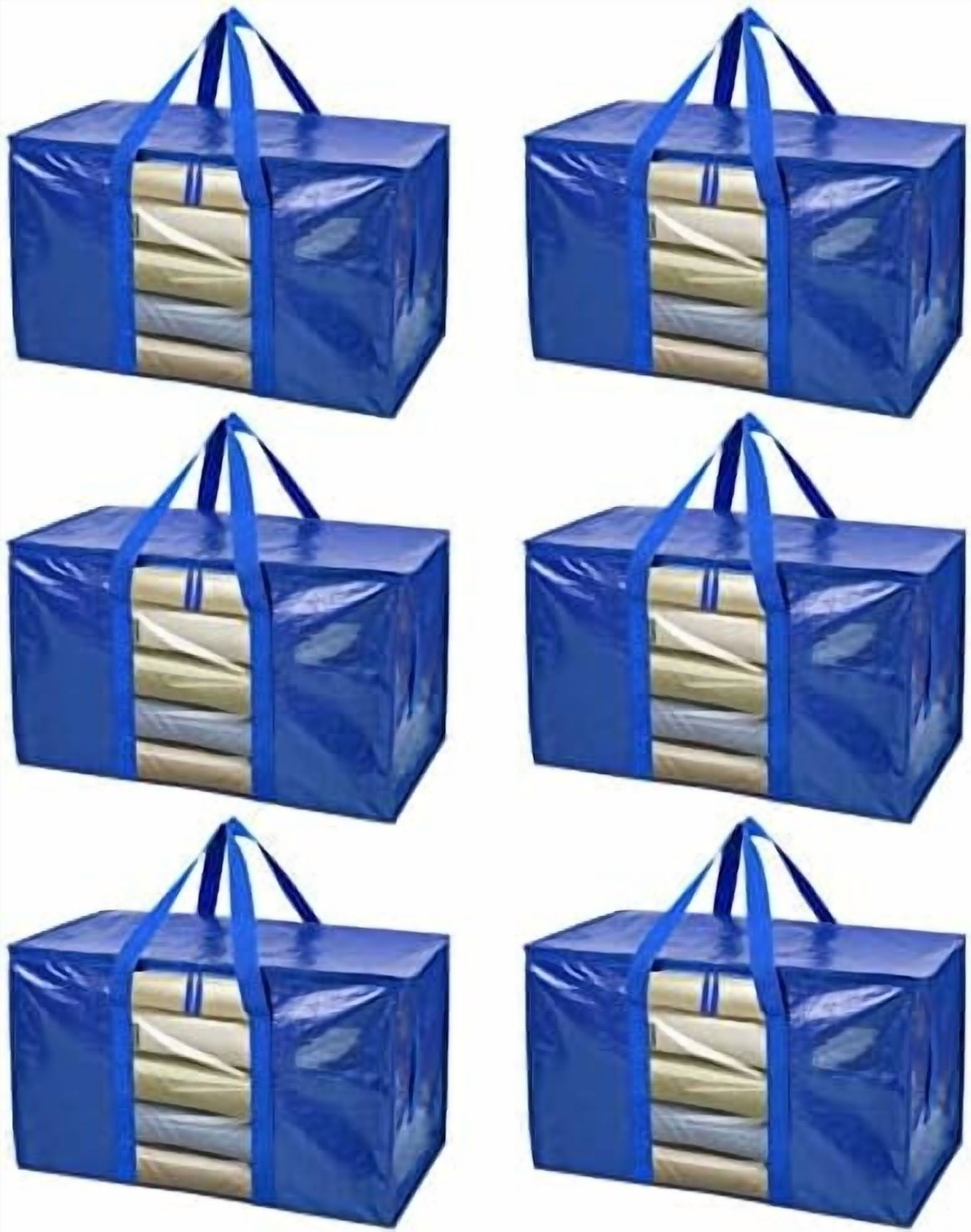 6-Pack Oversized Moving Bags with Reinforced Handles, Heavy-Duty ...