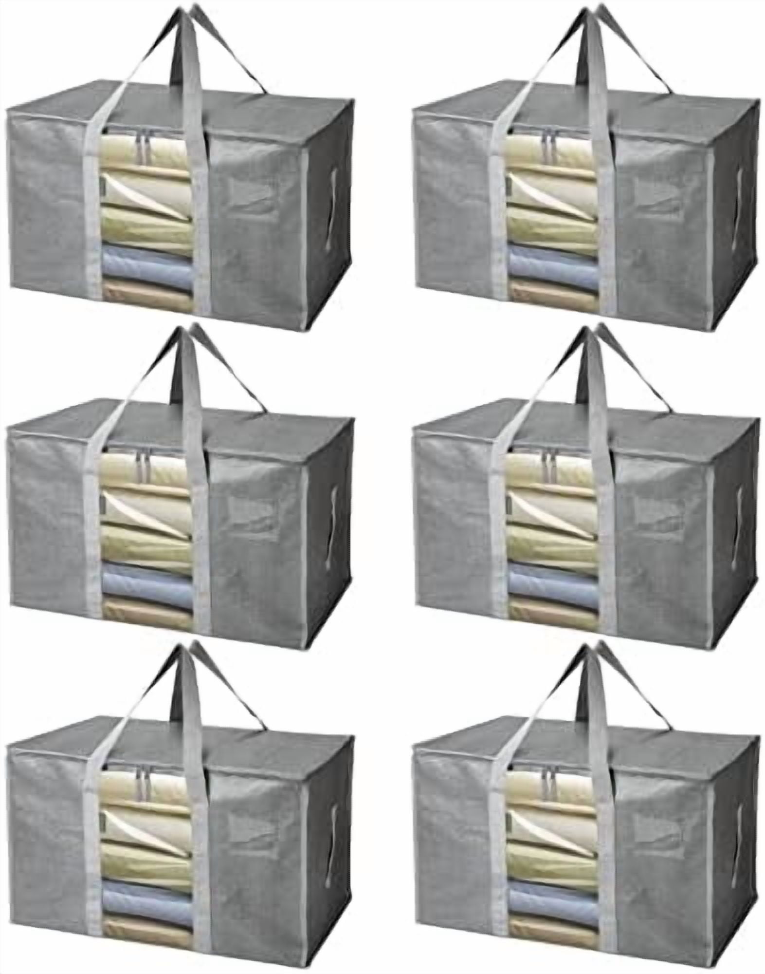 6-Pack Oversized Moving Bags with Reinforced Handles, Heavy-Duty ...