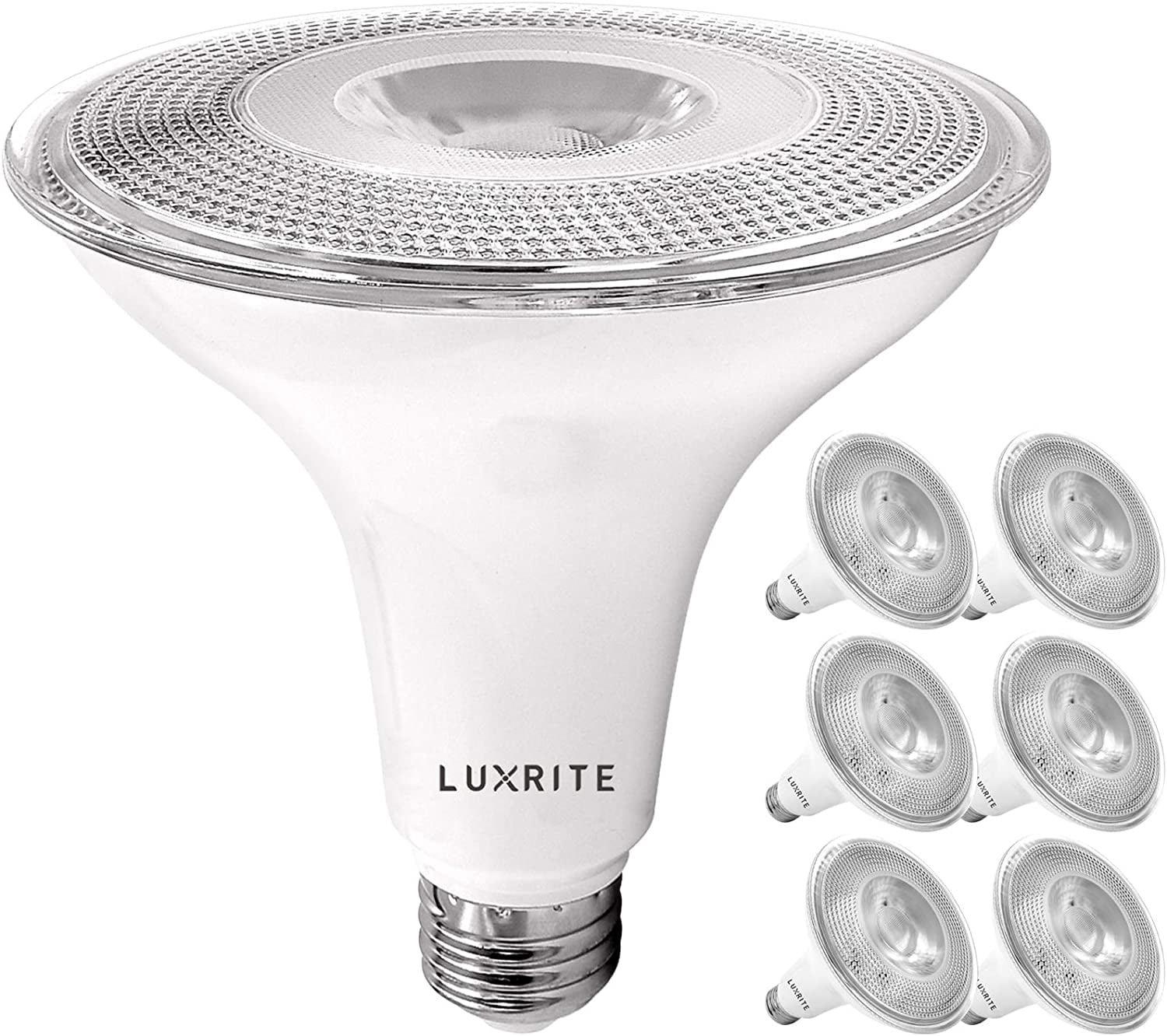 6 Pack PAR38 LED Outdoor Flood Light Bulbs, 120W Equivalent, 1250 ...