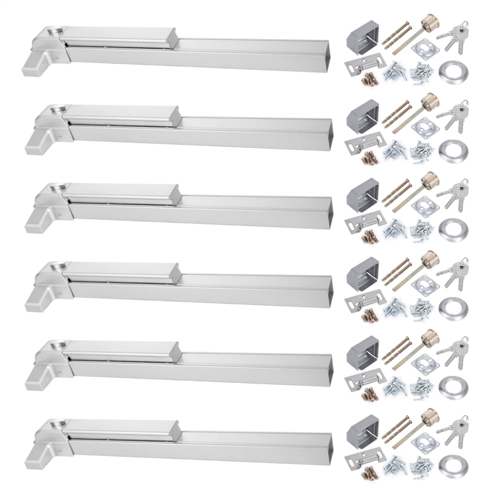 6 Pack Panic Bar for Exit Door, Stainless Steel Panic Exit Device ...