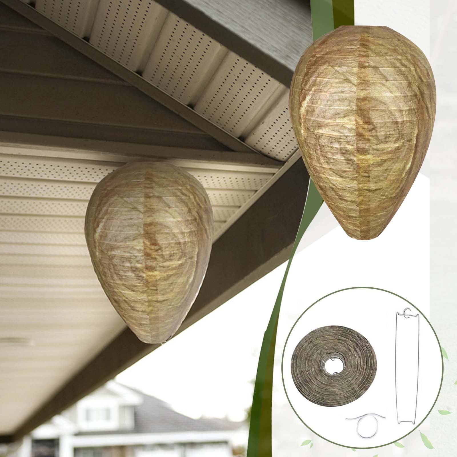 6 Pack Wasp Nest Decoy Wasp Deterrent for Hornets Yellow Jackets Outdoor Waterproof Material ...