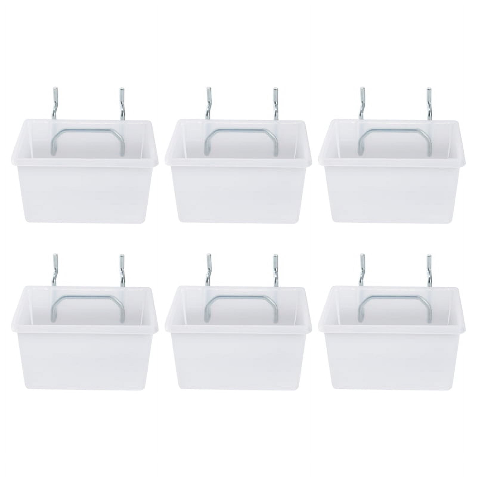 6 Pack Pegboard Clear Bins, Bins Hooks, DIY Accessories, Workbench ...