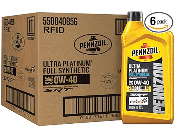 6-Pack Pennzoil Ultra Platinum Full Synthetic 0W-40 Motor Oil 1 Quart ...