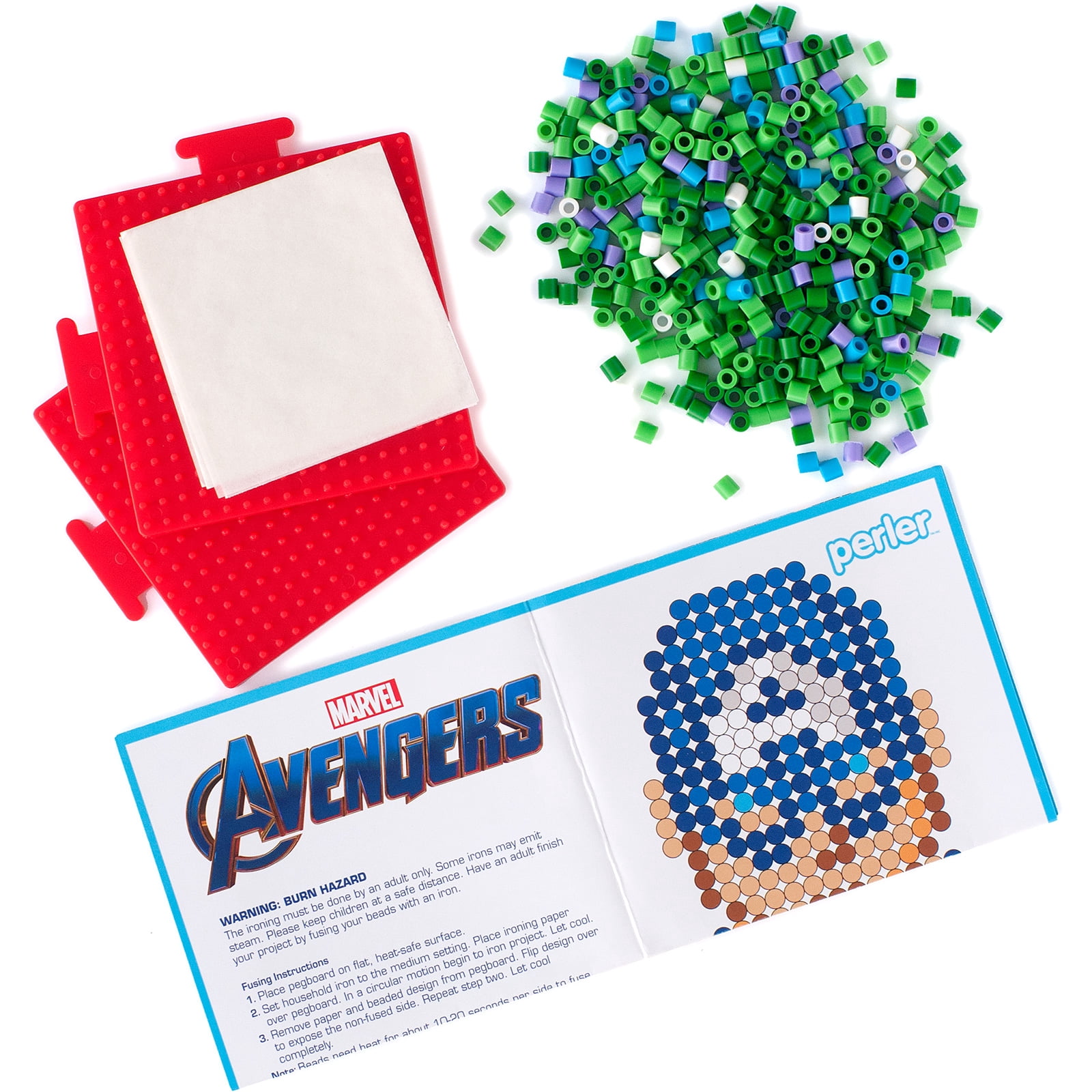 6 Pack: Perler™ Avengers Fused Bead Kit - Walmart.com