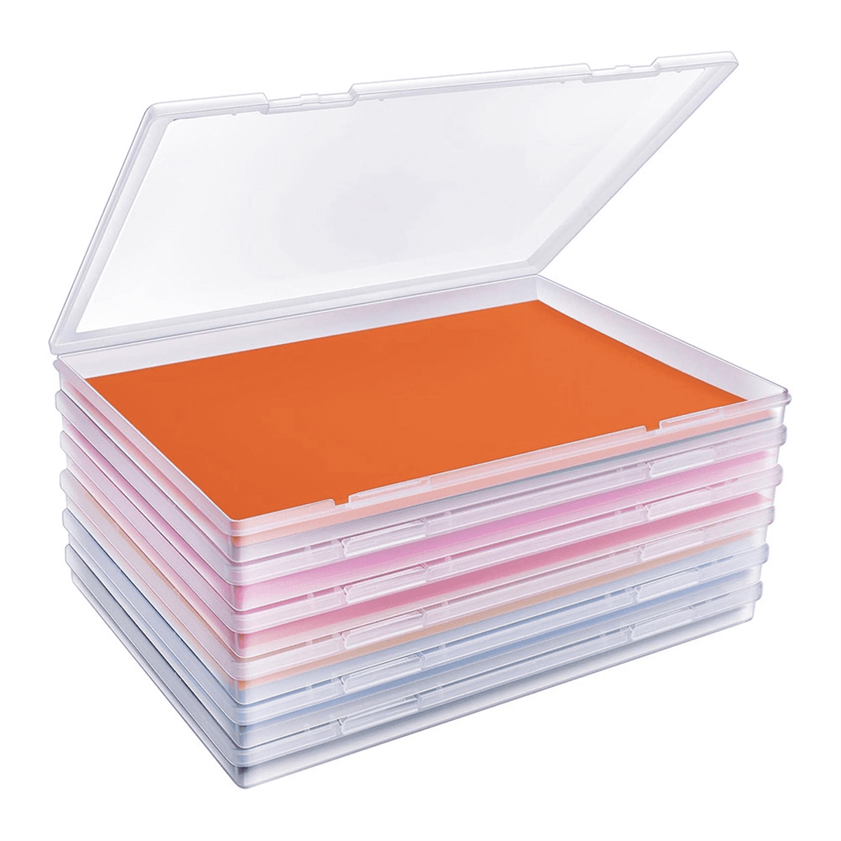 6 Pack Photo Storage Box, Fits 8In X 10In Photo, Scrapbook Paper with ...