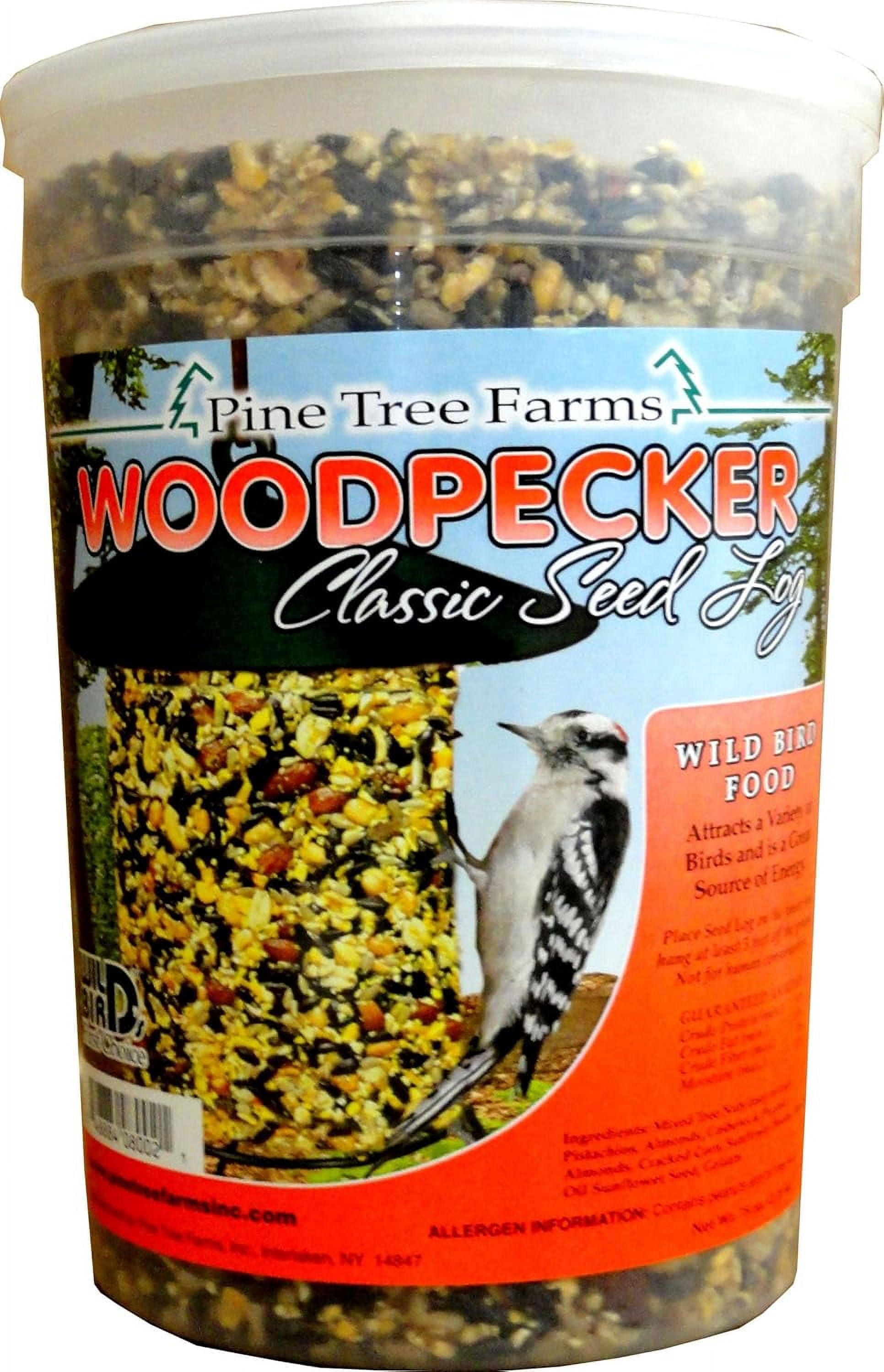 6 Pack Pine Tree Farms Woodpecker Seed Log 76-ounce 8002 Made in USA ...