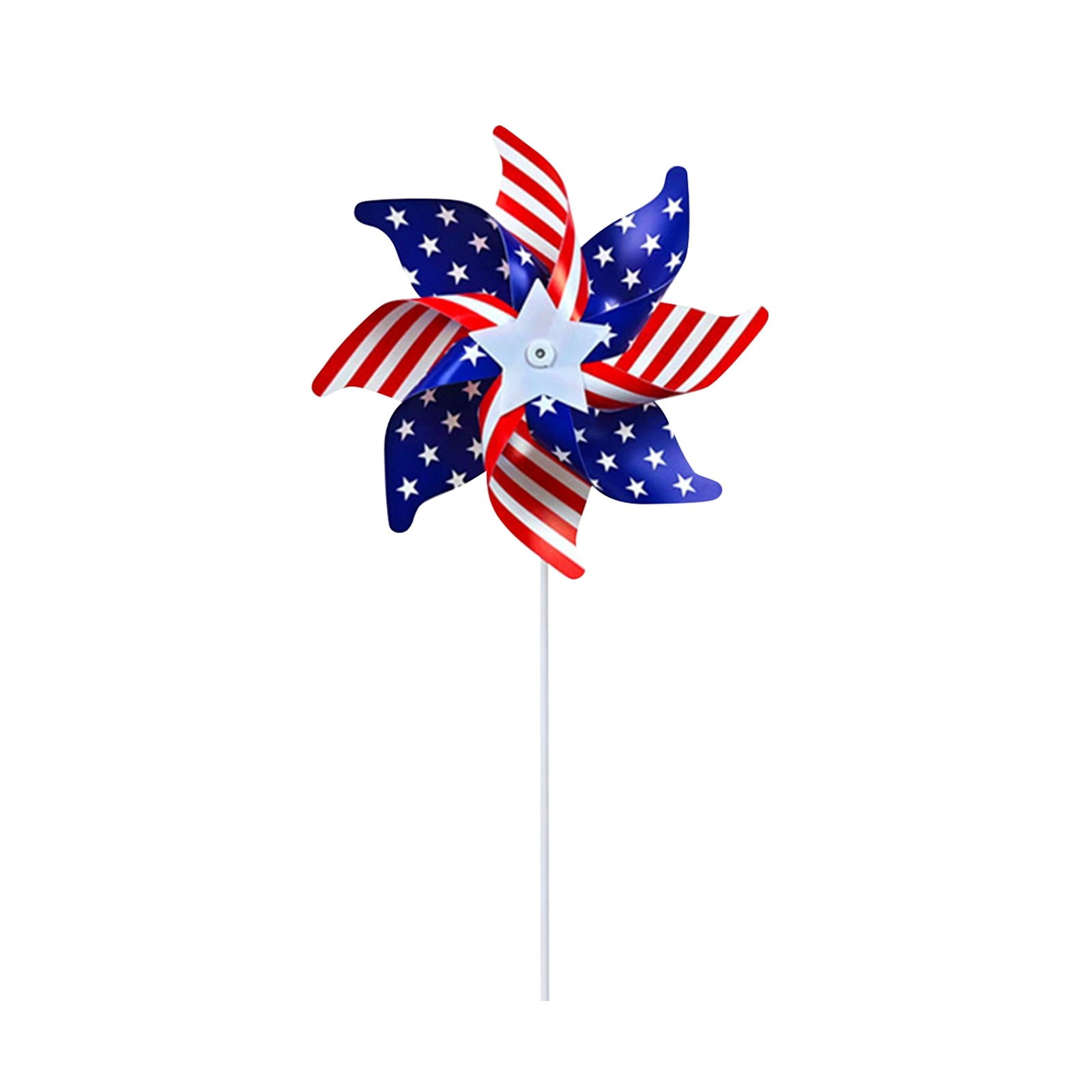 6 Pack Pinwheels Patriotic Decorations, American Flag on Stick Wind ...